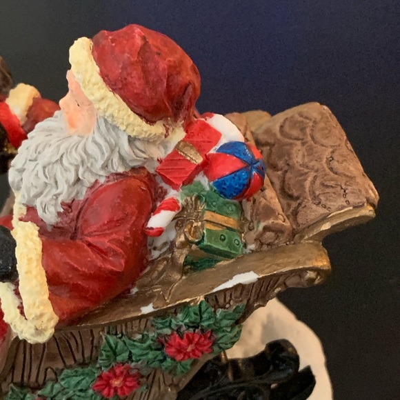 Holiday | Vintage Santa In Sleight Candle Topper | Poshmark